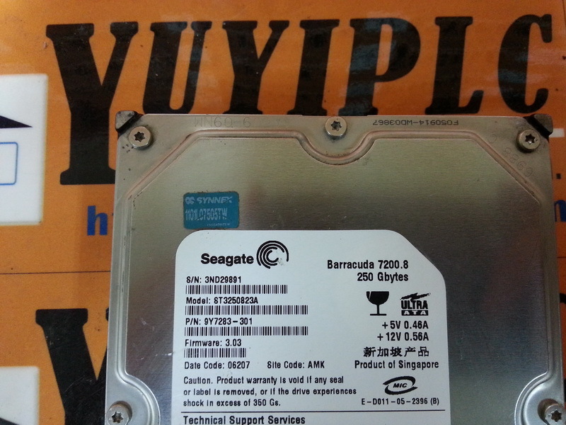 SEAGATE ST3250832A 250GB HARD DRIVE - 裕益科技自動化設備可程式編碼器PLC分散式控制系統DCS
